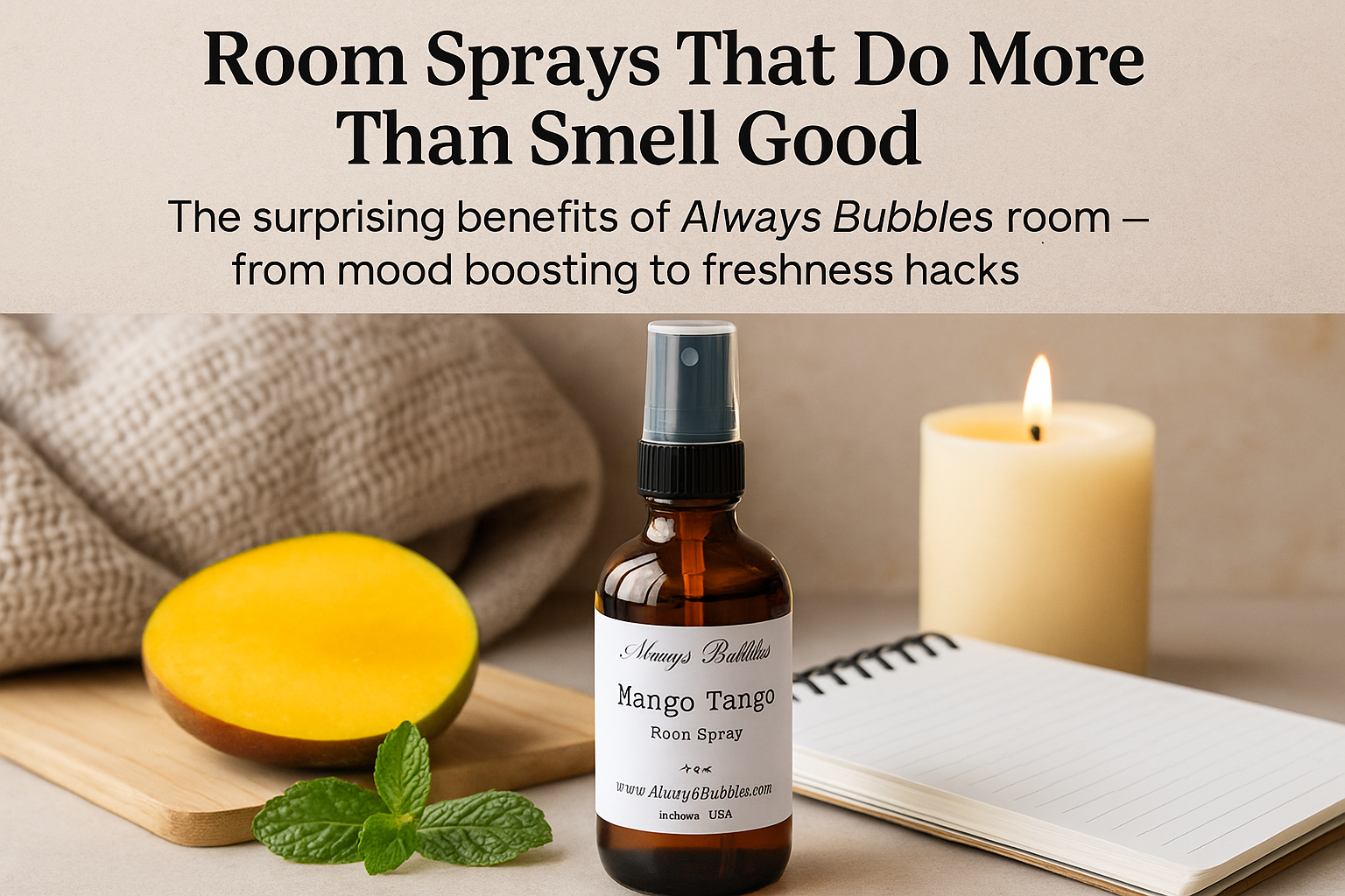 Room Sprays with Benefits Beyond Scent | Always Bubbles